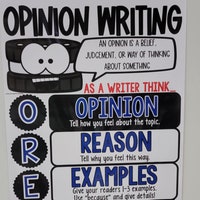 Opinion/persuasive Oreo Writing Anchor Chart - Etsy