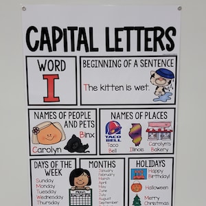 Capital Letters Anchor Chart [hard Good] - Option #1 - Etsy