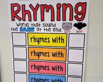 Sight Word Chant Anchor Chart hard Good | Etsy