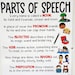 Parts of Speech - Anchor Chart [hard Good] - Version 2 - Etsy