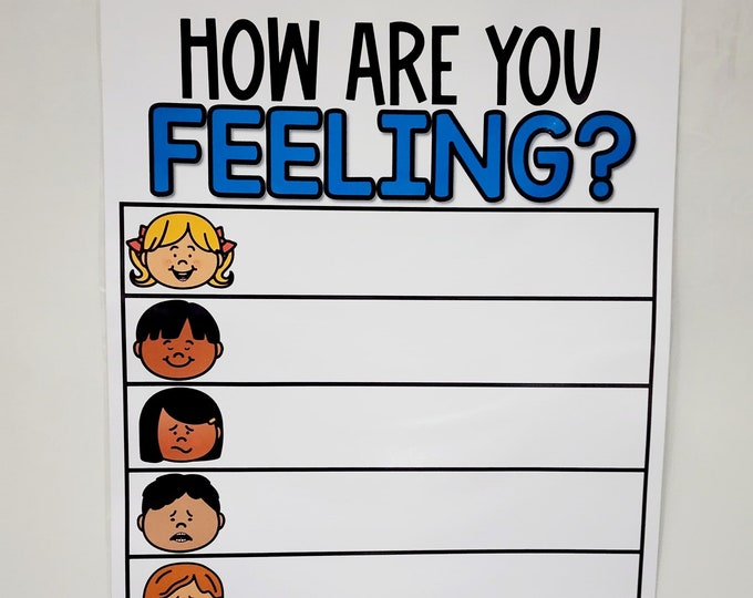 How Are You Feeling Anchor Chart hard Good Option 1 - Etsy