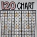 120 Chart - ORIGINAL - Anchor Chart [hard Good] - Boho Rainbow Version ...