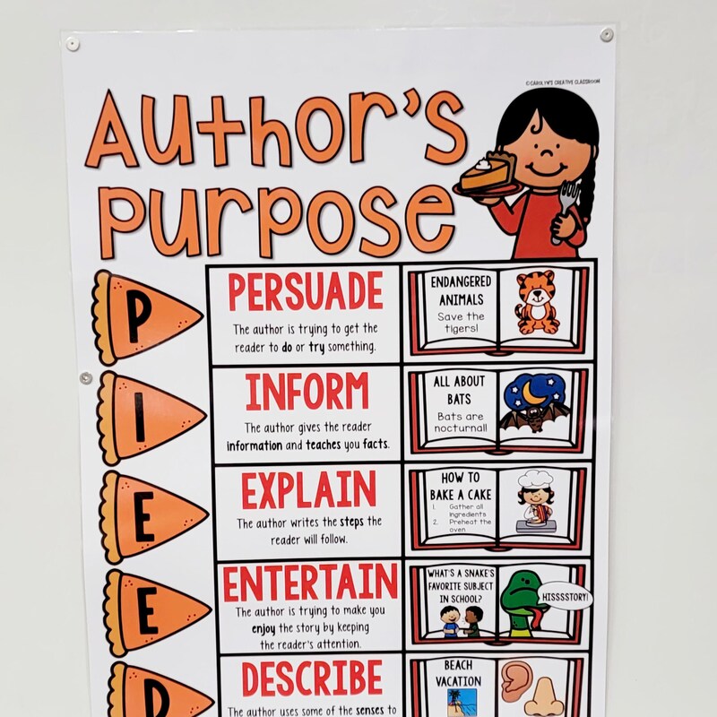 Text Structure Anchor Chart - Etsy