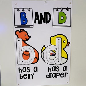 B and D Reversal Anchor Chart [hard Good] Option #2 - Etsy