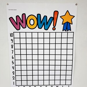 WOW! Board Anchor Chart [hard Good] - Option #2 - Etsy