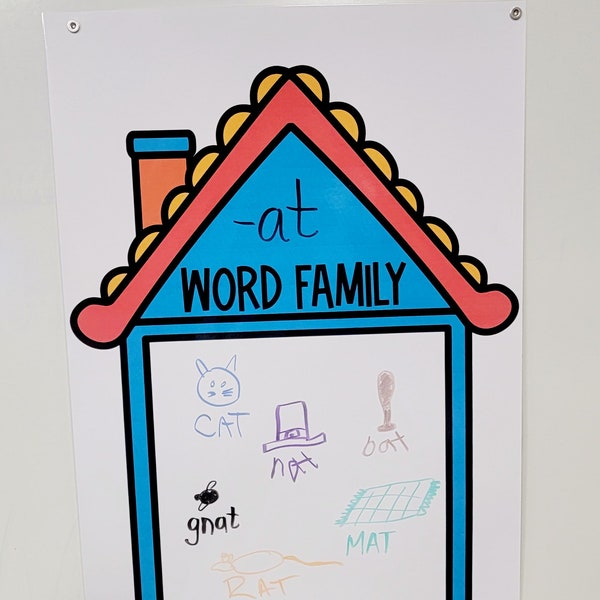 Word Family Anchor Chart - Etsy