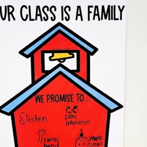Class Rules and Expectations: We Are a Family Anchor Chart - Etsy