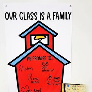 Class Rules and Expectations: We Are a Family Anchor Chart [hard Good ...