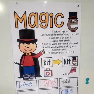 Magic E Anchor Chart [hard Good] - Etsy