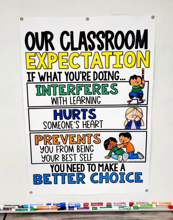 Our Class Expectation Anchor Chart hard Good Version 1 - Etsy