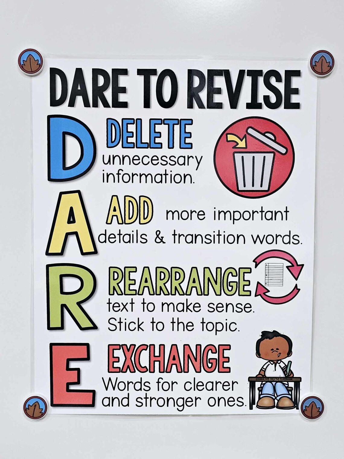 DARE to Revise Anchor Chart [hard Good] - Option #1 - Etsy