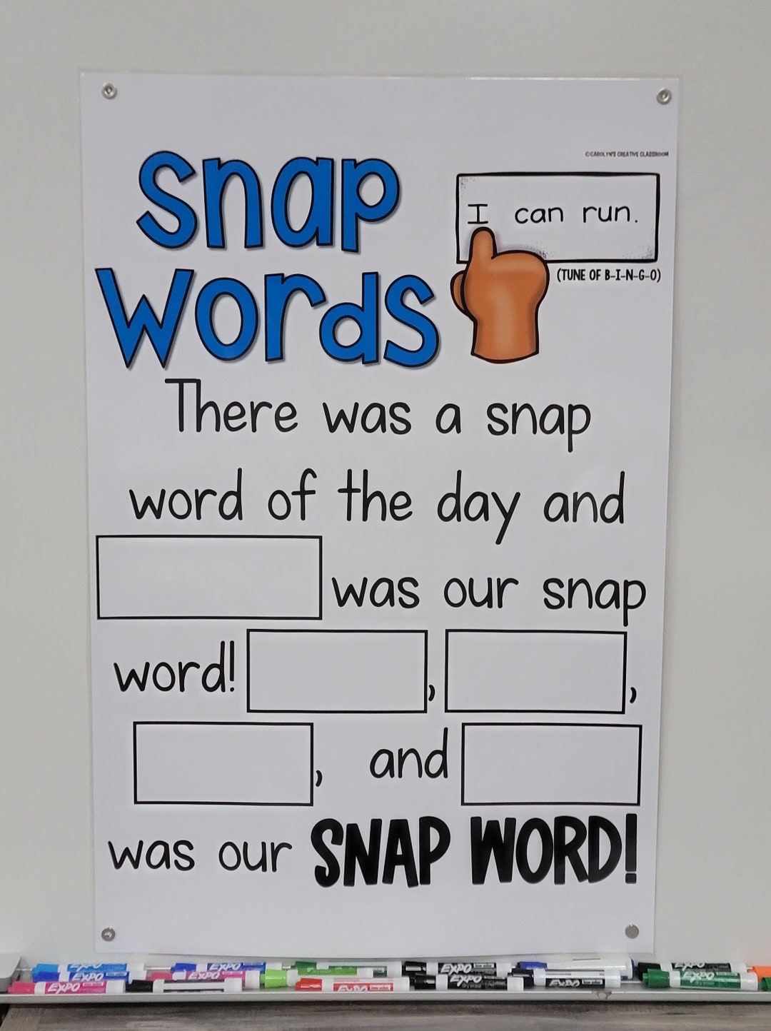Sight Word Chant Anchor Chart [hard Good] - Etsy