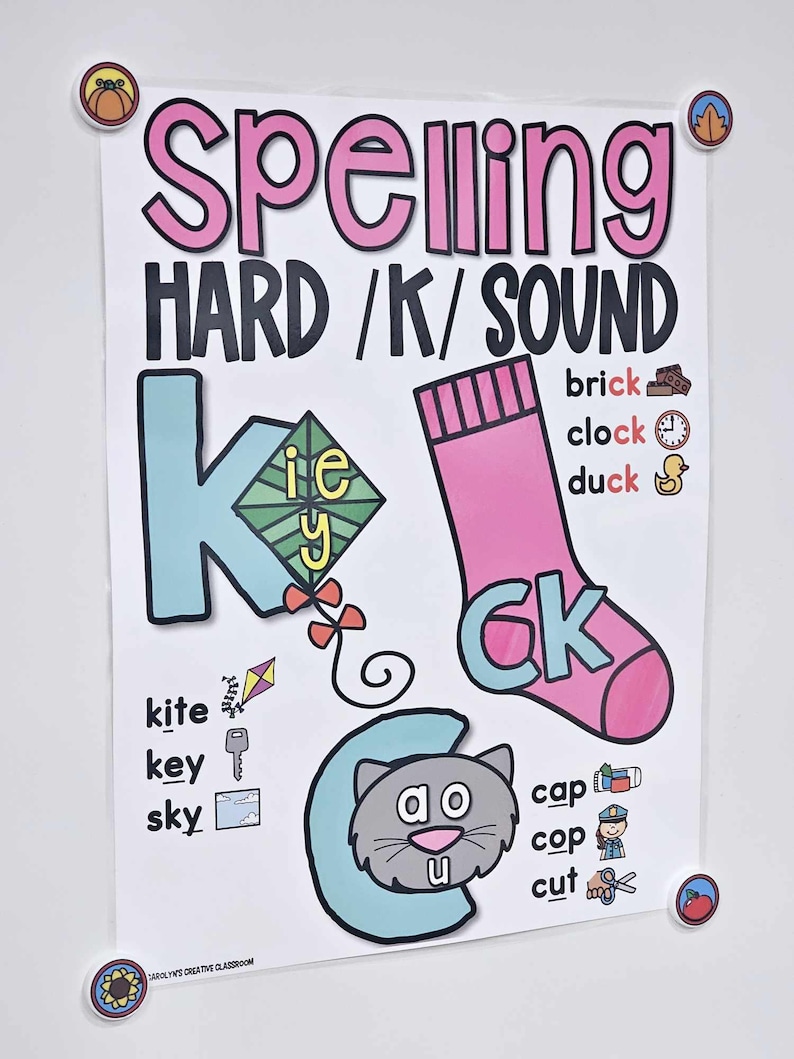C, K, & CK Spelling /k/ Anchor Chart [hard Good] - Option #2 - Etsy