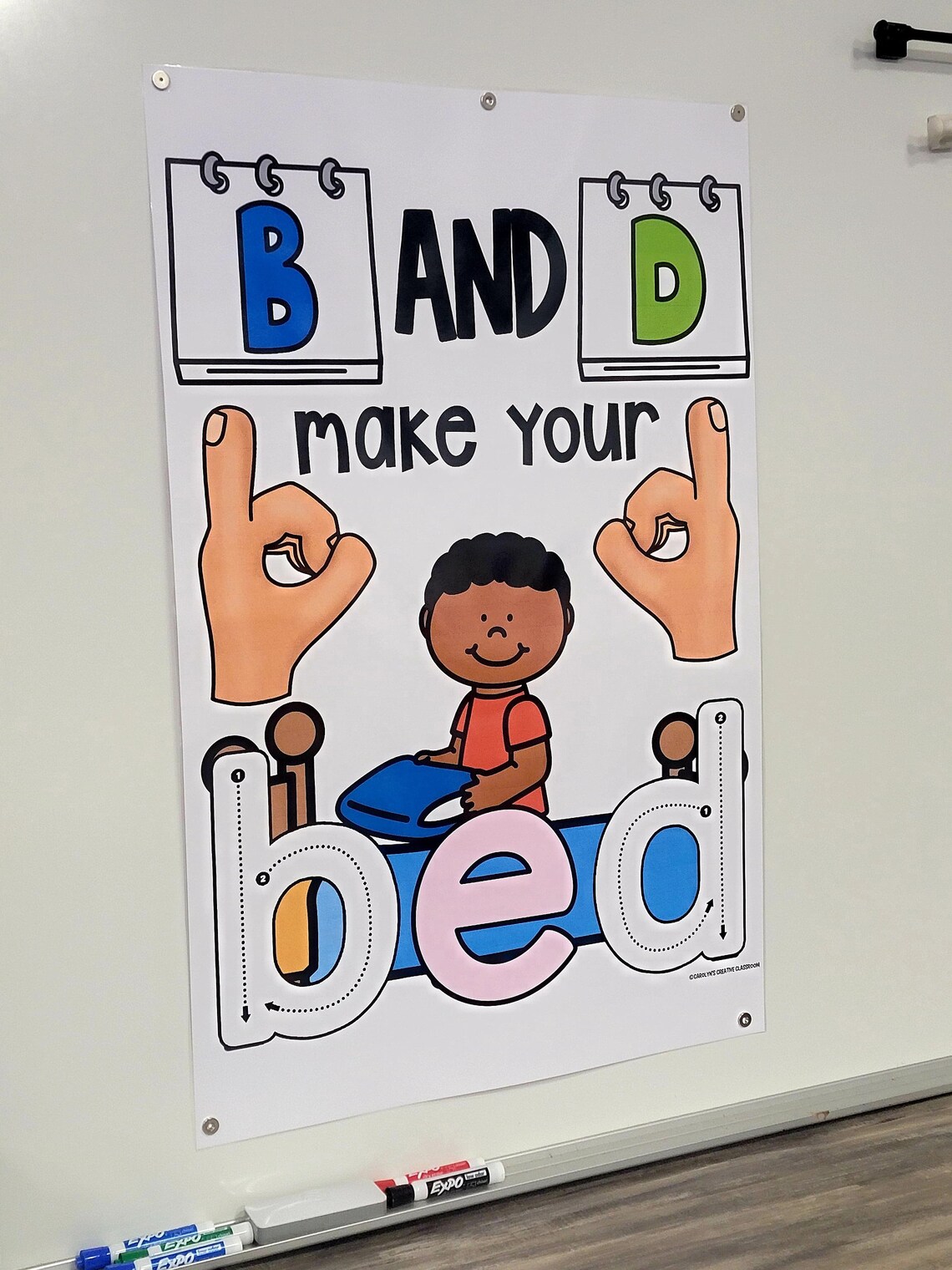 B and D Reversal Anchor Chart [hard Good] Option #1 - Etsy