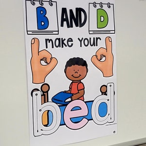 B and D Reversal Anchor Chart hard Good Option 1 - Etsy UK