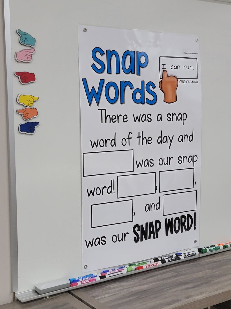 Sight Word Chant Anchor Chart hard Good - Etsy