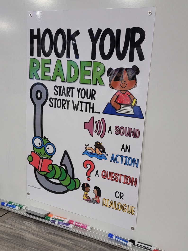 Hook Your Reader Anchor Chart [hard Good] - Etsy