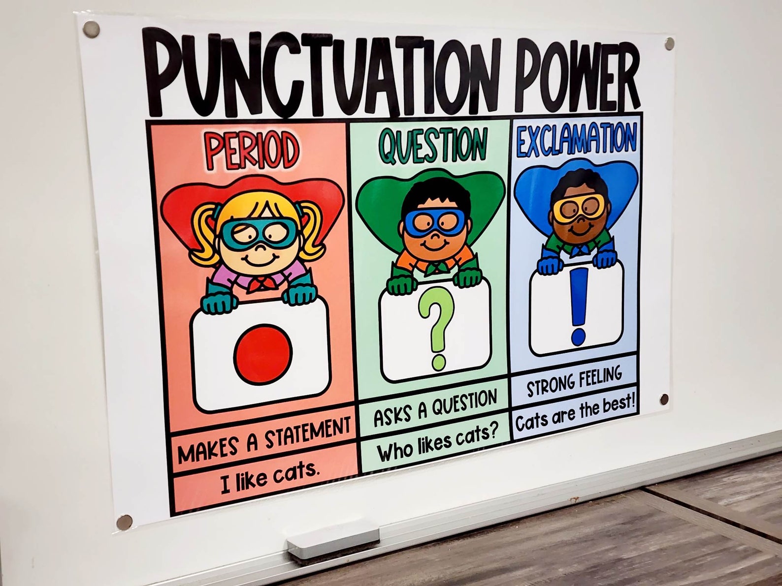 Punctuation Power Anchor Chart [hard Good] - Option 2 - Etsy