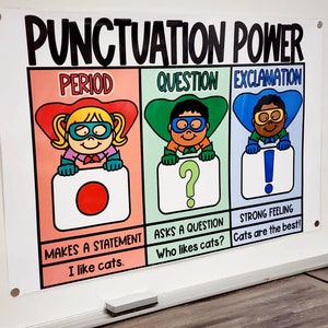 Punctuation Power Anchor Chart [hard Good] - Option 2 - Etsy