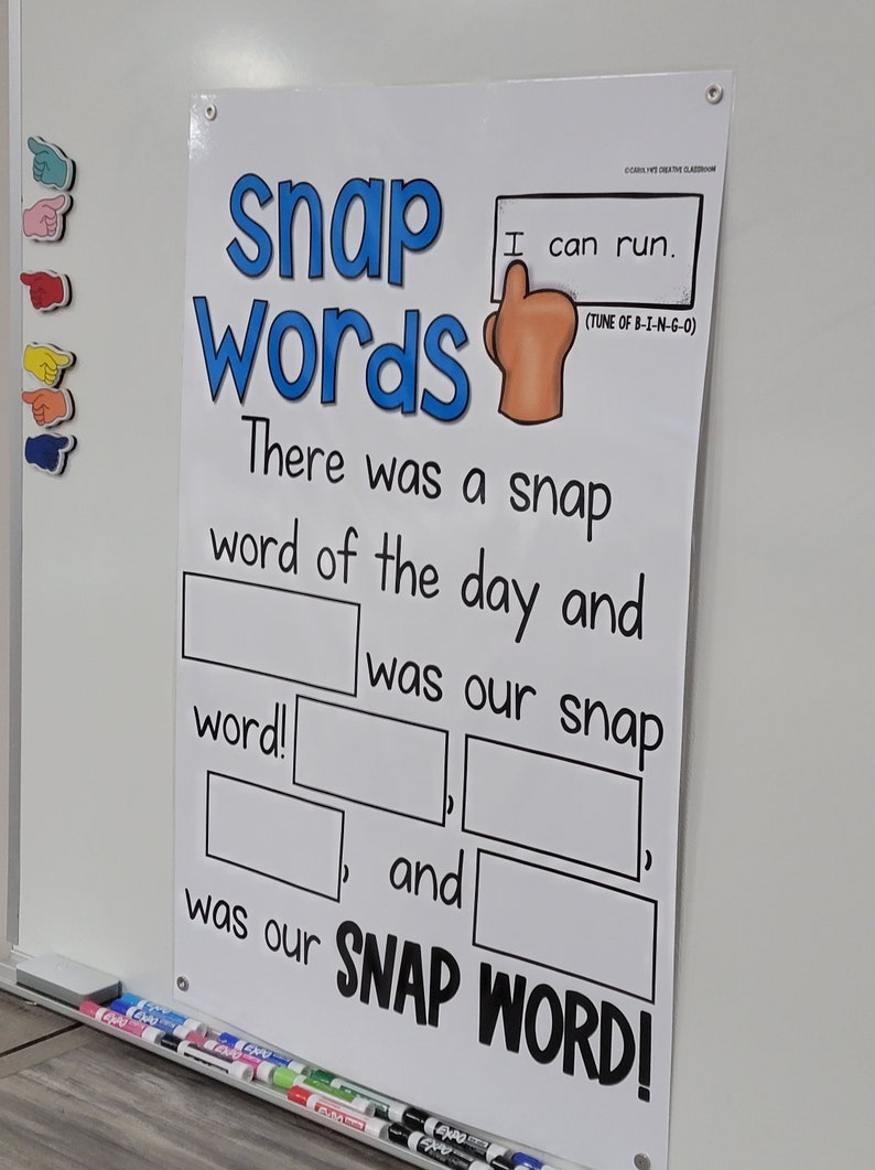 Sight Word Chant Anchor Chart hard Good - Etsy