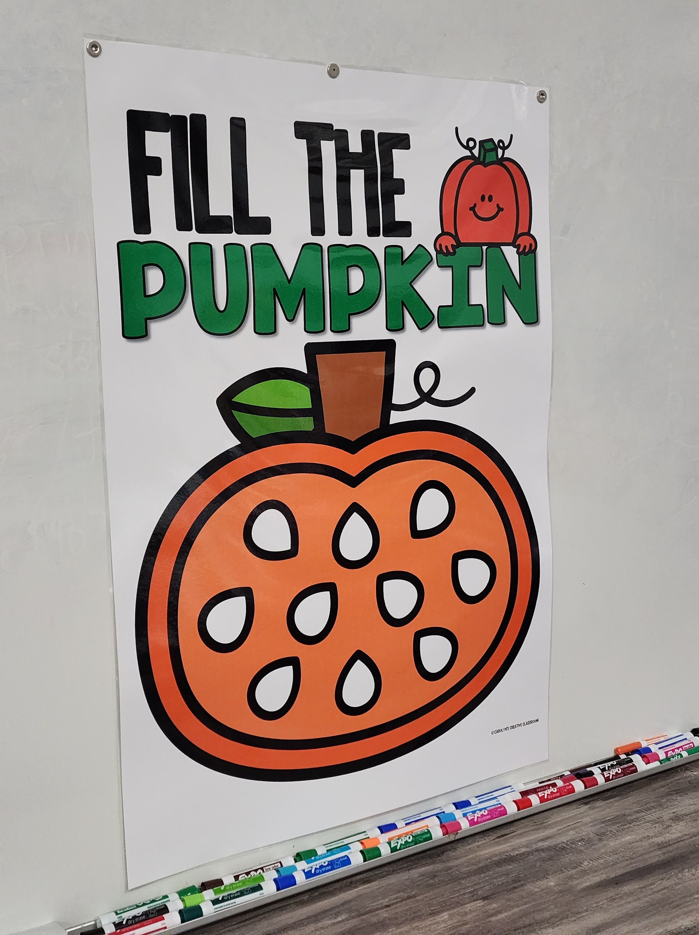 Incentive Anchor Chart hard Good Fill the Pumpkin - Etsy