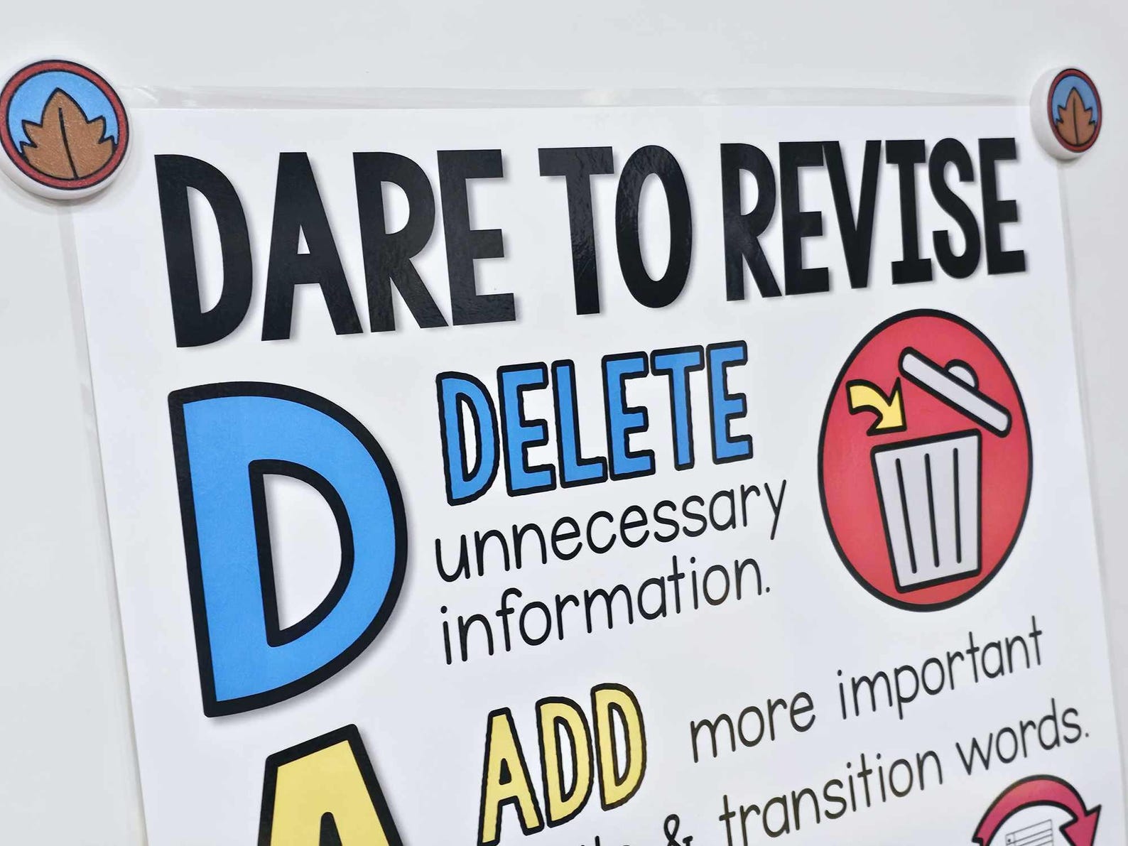 DARE to Revise Anchor Chart [hard Good] - Option #1 - Etsy