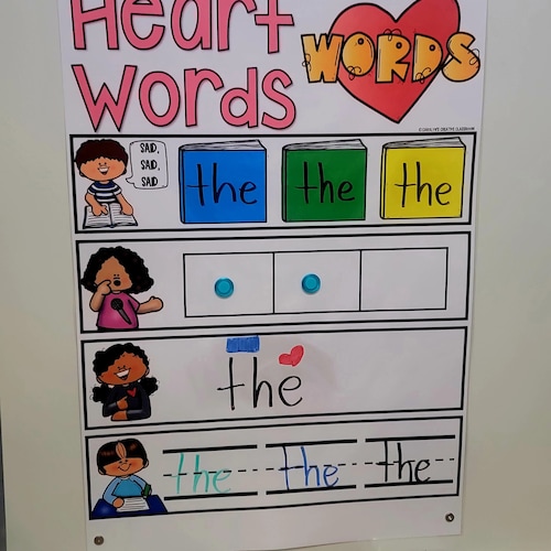 Heart Words Anchor Chart hard Good - Etsy Canada