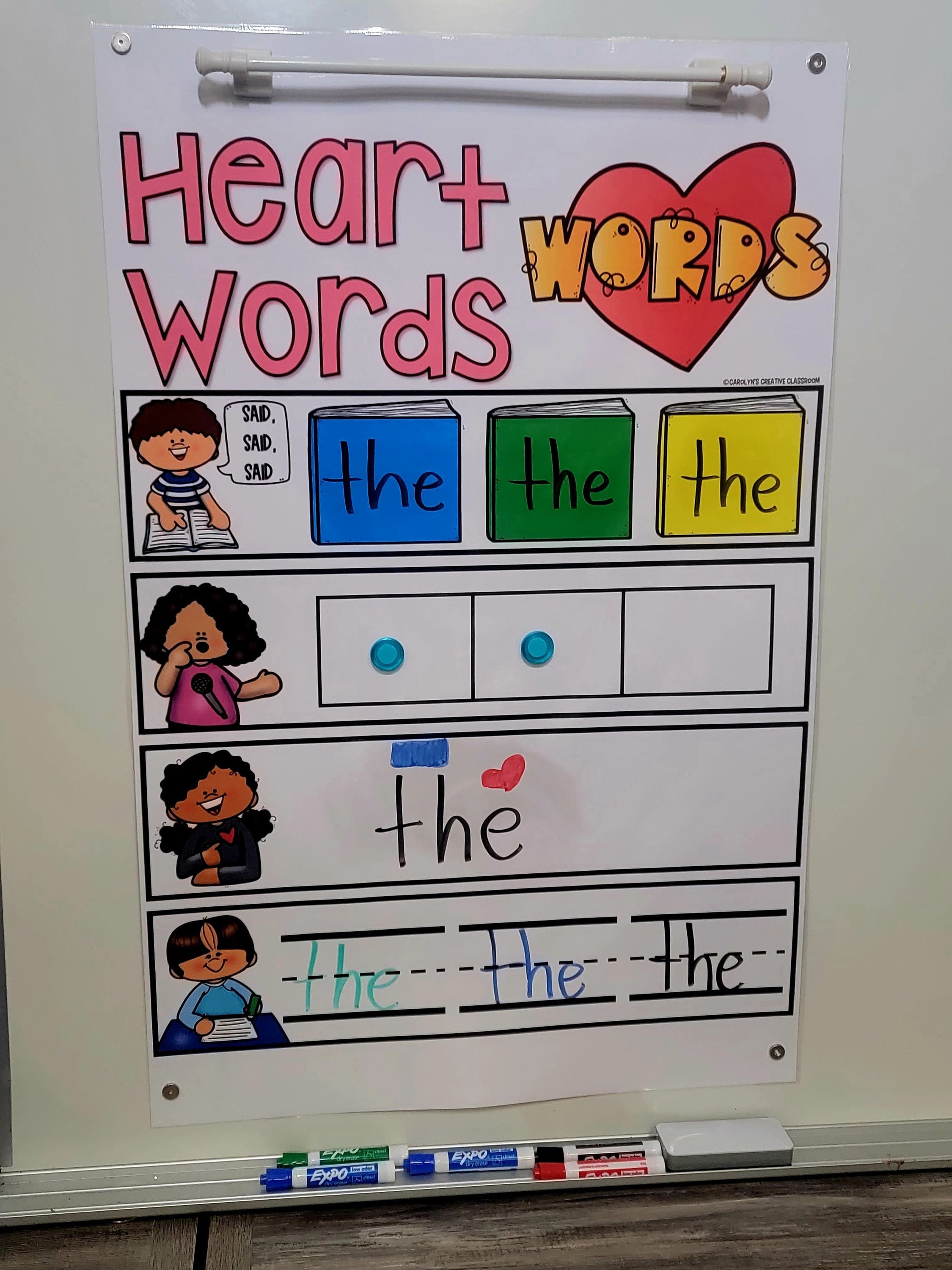 Heart Words Anchor Chart [hard Good] - Etsy