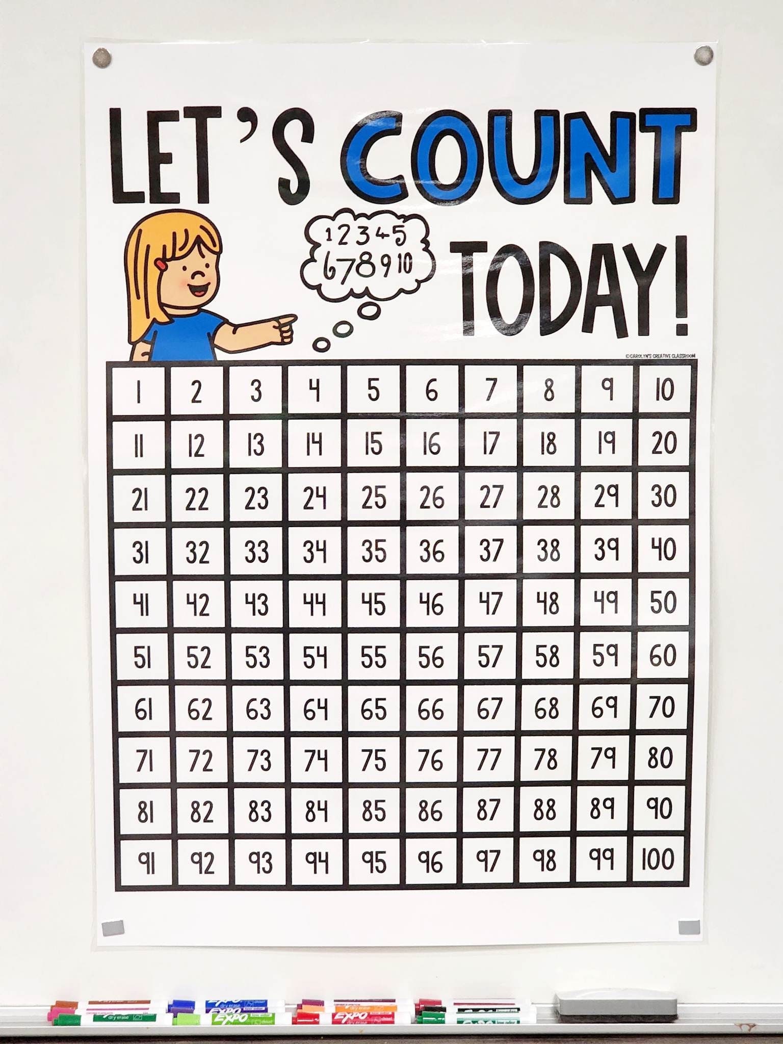 Let's Count Today Anchor Chart [hard Good] - Option 1 - Etsy