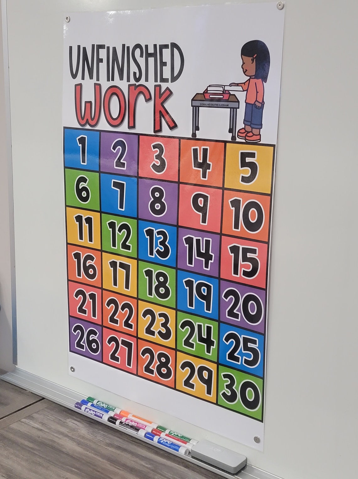 Unfinished Work Anchor Chart hard Good Set 2 - Etsy