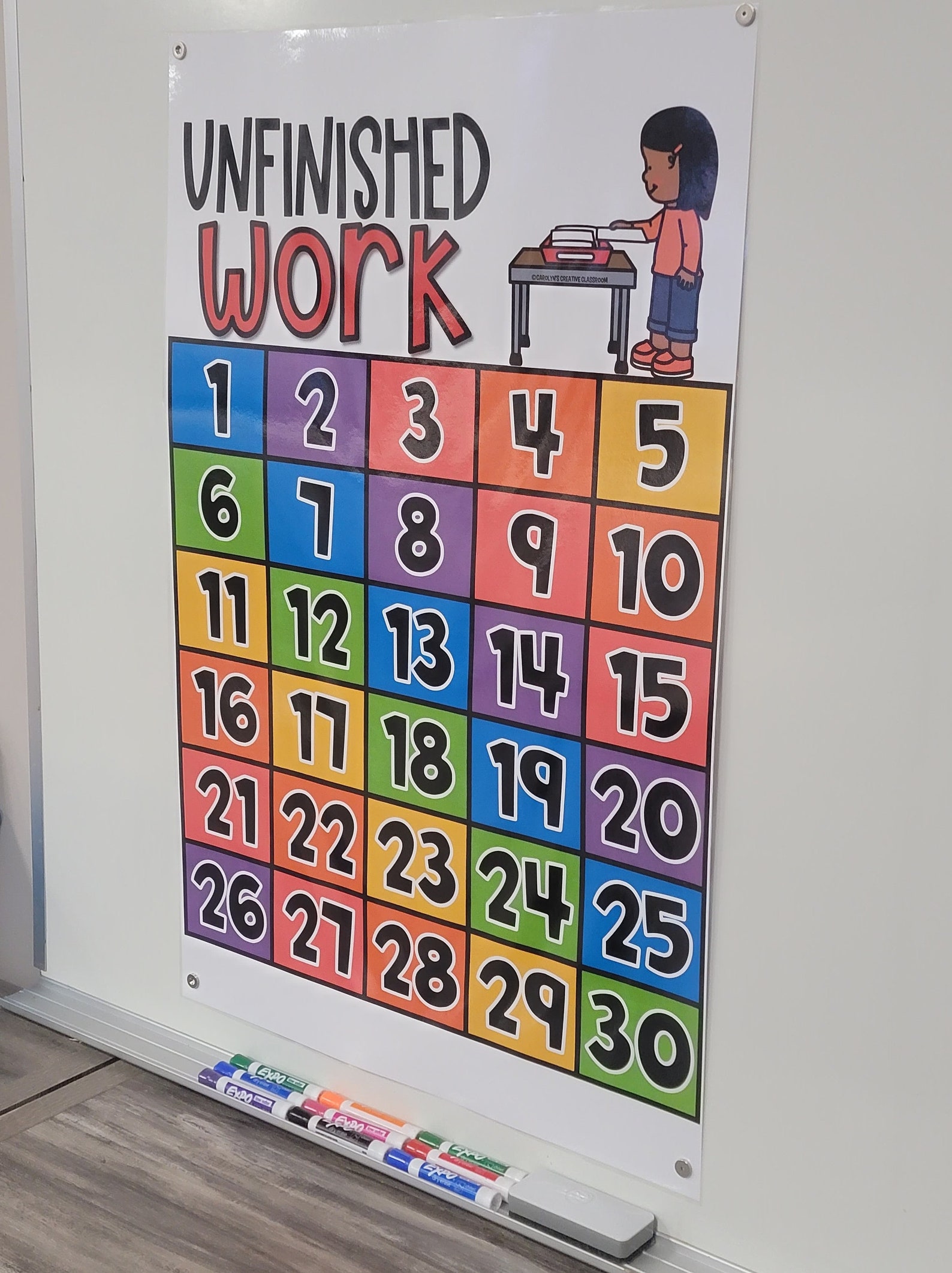 Unfinished Work Anchor Chart hard Good Set 2 - Etsy