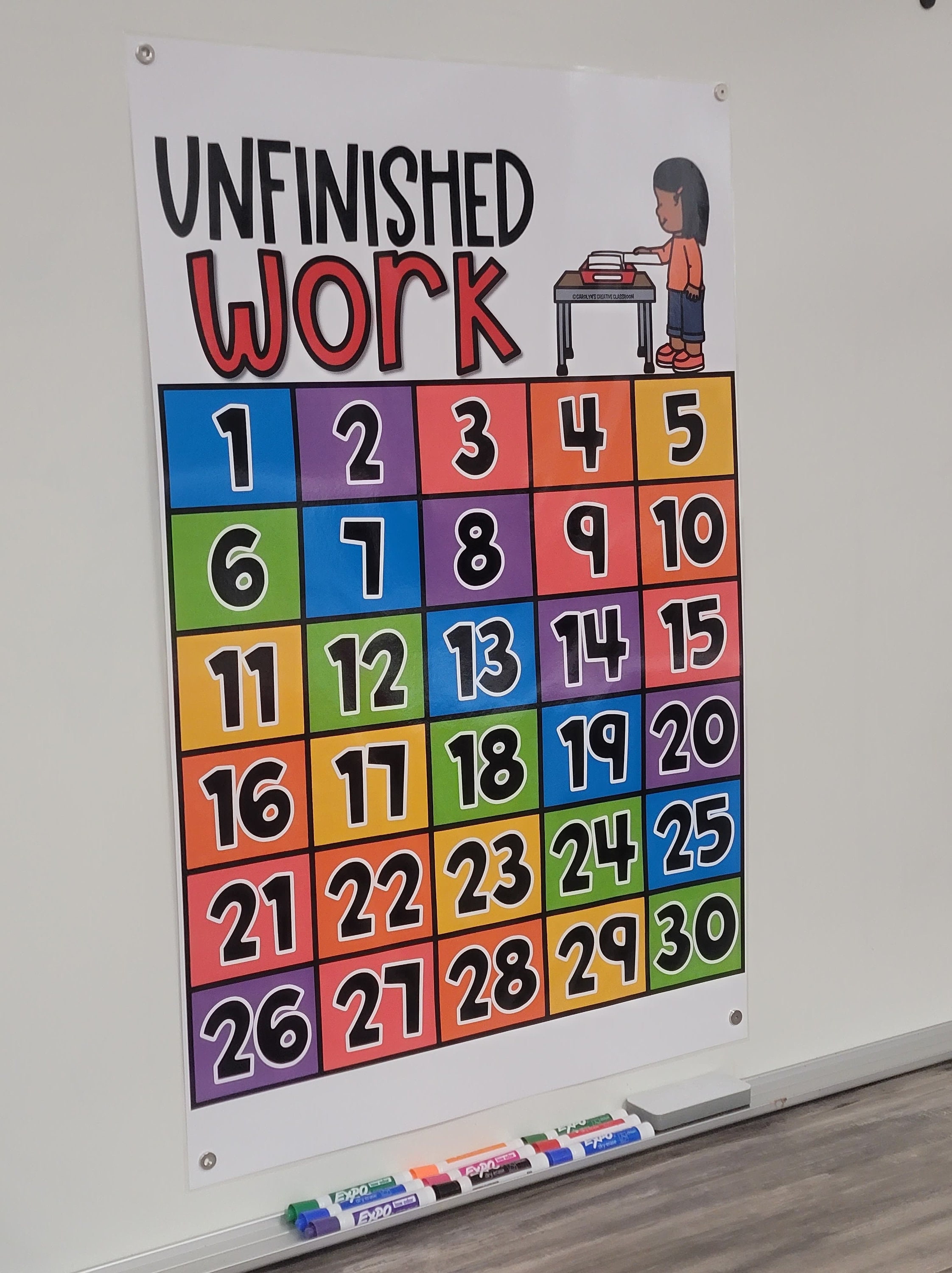 Unfinished Work Anchor Chart hard Good Set 2 - Etsy