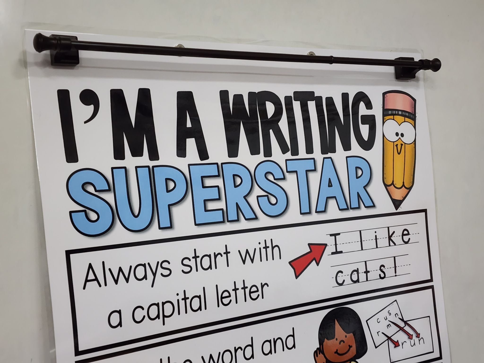 I'm a Writing Superstar Anchor Chart [hard Good] - Etsy