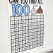 100th Day Kisses 100th Chart Anchor Chart [hard Good] - Option 1 - Etsy