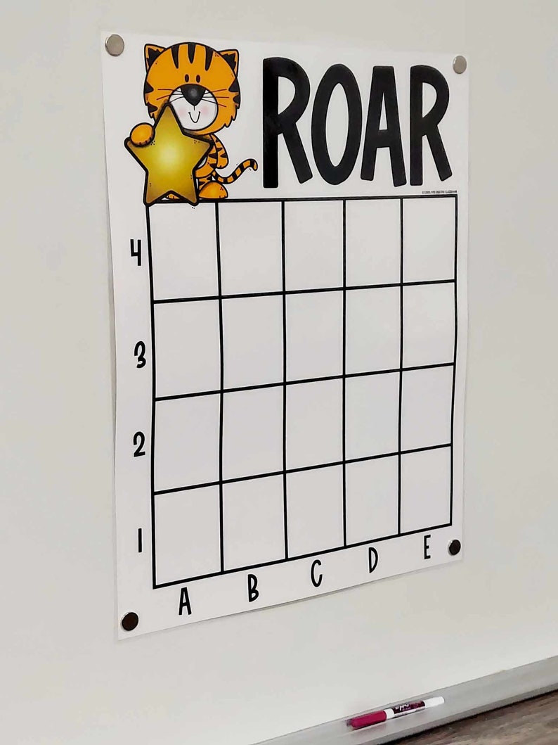 ROAR Anchor Chart [hard Good] - Tiger Option 4 - Etsy