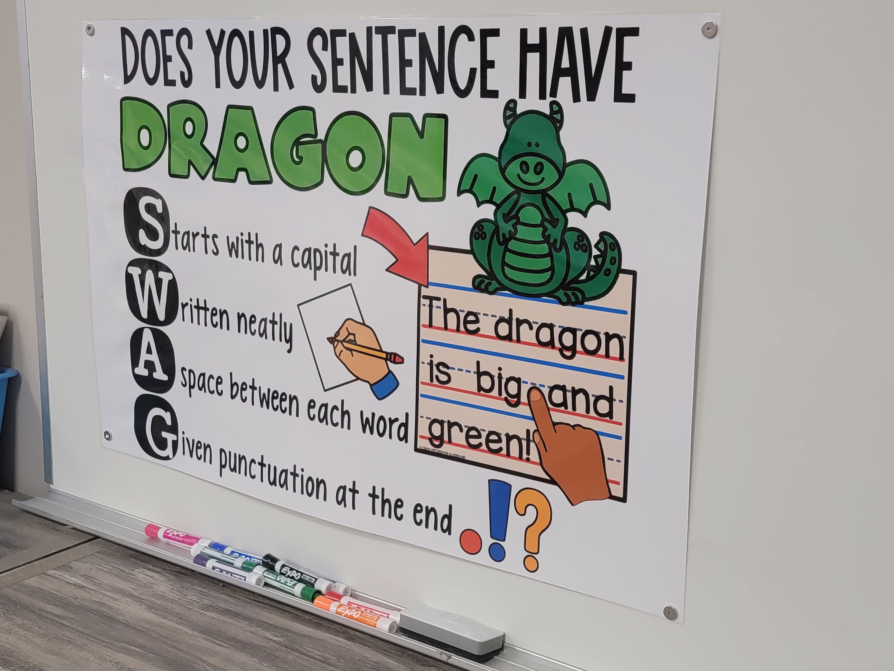 Does Your Sentence Have Dragon Swag? Anchor Chart [hard Good] - Etsy