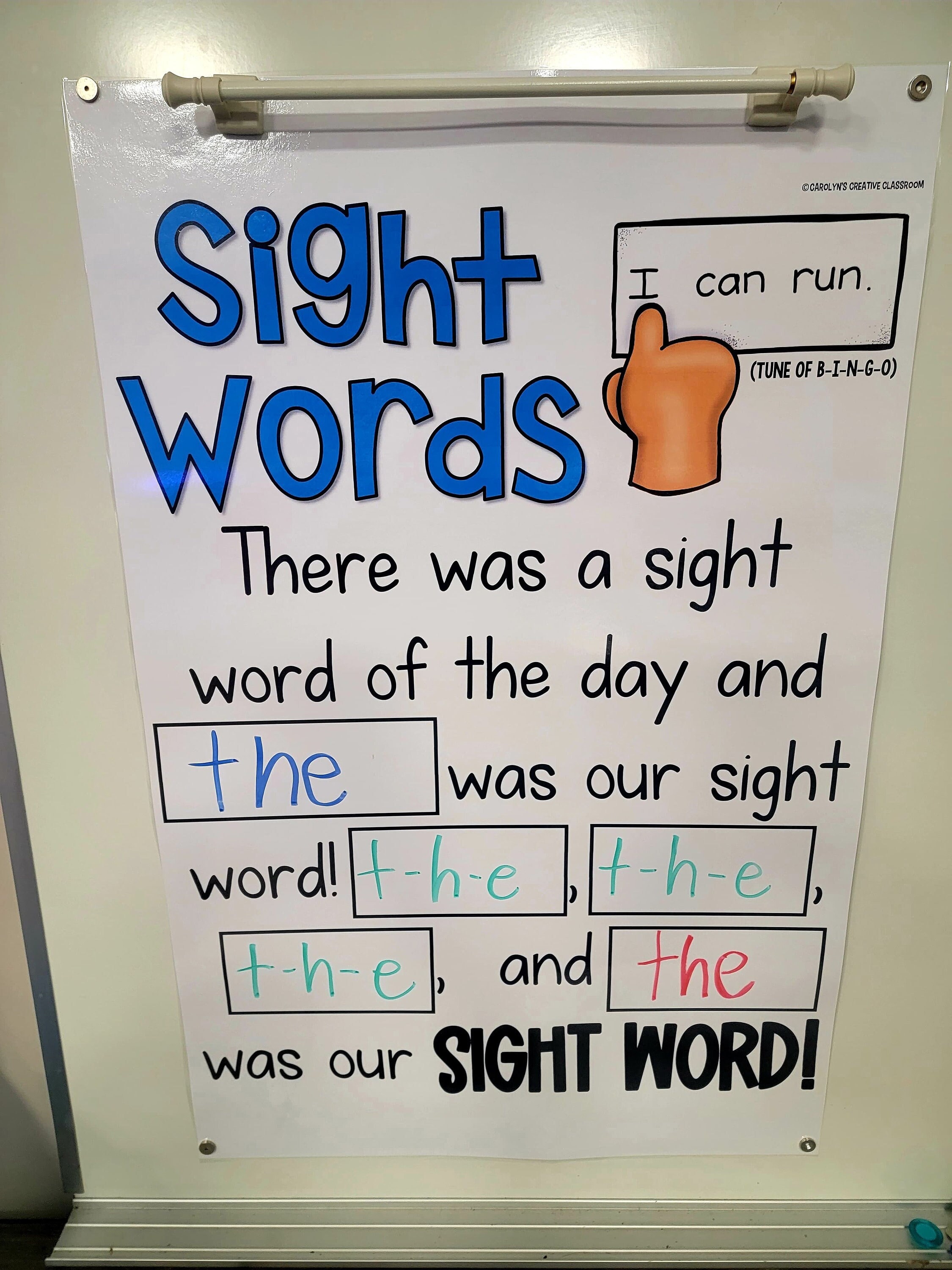 Sight Word Chant Anchor Chart hard Good - Etsy