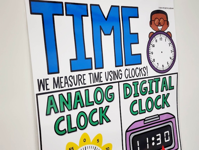 Time Anchor Chart [hard Good] - Option 1 - Etsy