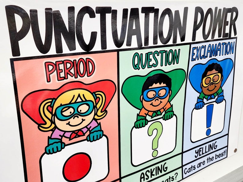 Punctuation Power Anchor Chart [hard Good] - Option 2 - Etsy