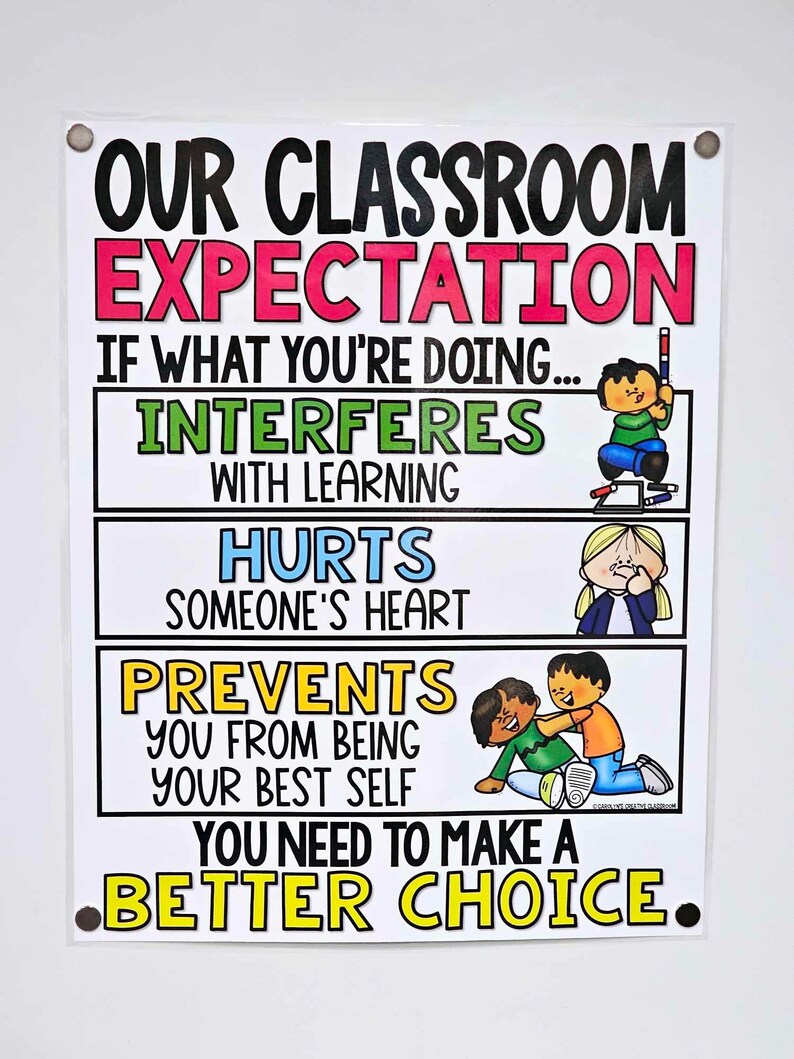 Our Class Expectation Anchor Chart [hard Good] - Version 3 - Etsy