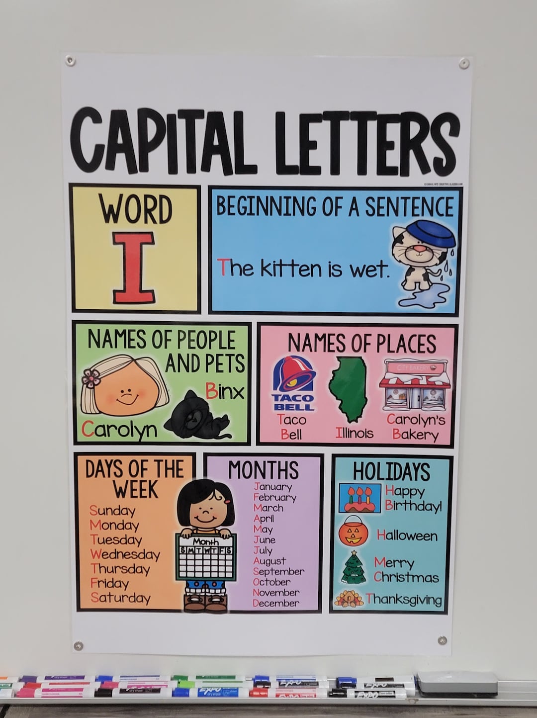 Capital Letters Anchor Chart [hard Good] - Option #2 - Etsy
