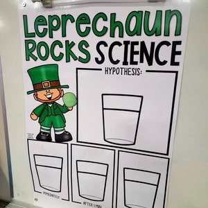 Leprechaun Rocks Experiment Anchor Chart hard Good - Etsy