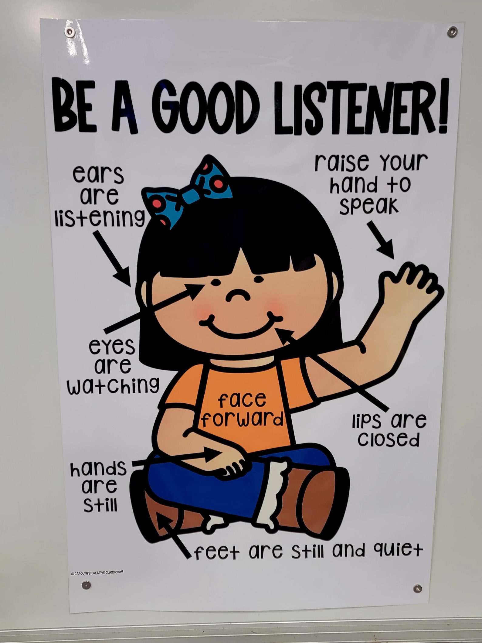 Be a Good Listener Anchor Chart hard Good - Etsy
