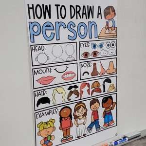 How to Draw a Person Anchor Chart [hard Good] - Etsy