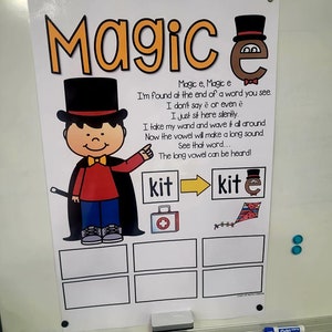 Magic E Anchor Chart [hard Good] - Etsy