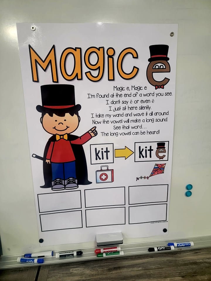 Magic E Anchor Chart [hard Good] - Etsy