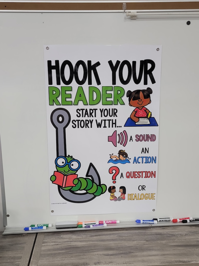 Hook Your Reader Anchor Chart [hard Good] - Etsy