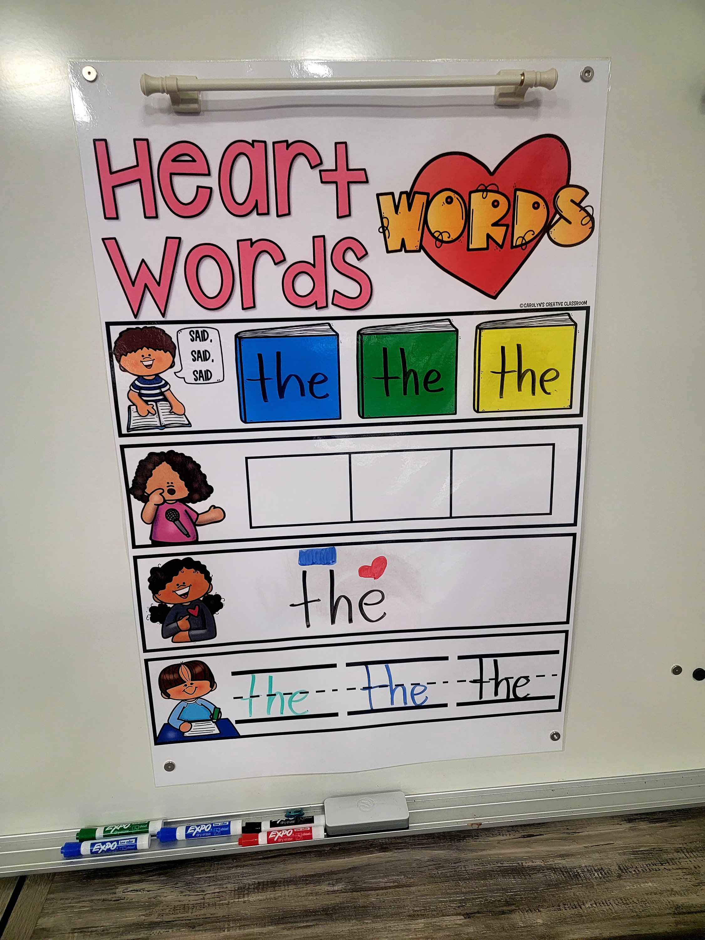 Heart Words Anchor Chart hard Good - Etsy Canada