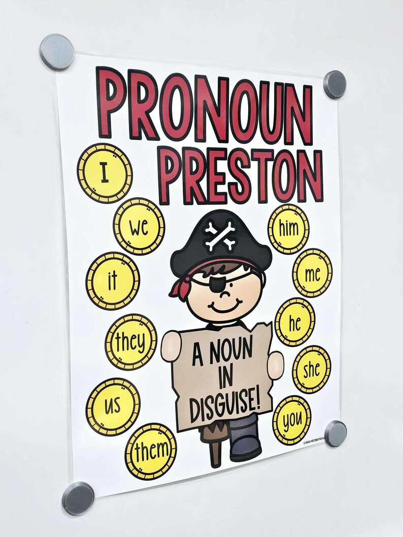 Pronouns Anchor Chart [hard Good] - Option #1 Pronoun Preston - Etsy