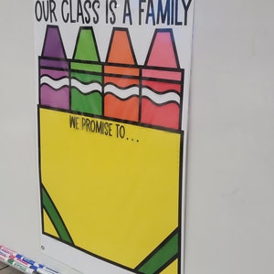 Class Rules and Expectations: We Are a Family Anchor Chart [hard Good ...